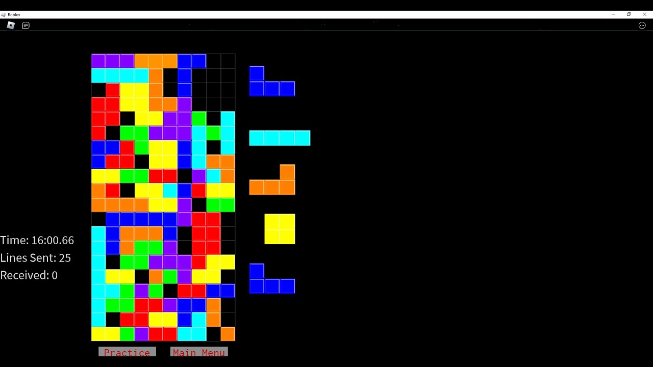 paying ROBLOX Tetris - YouTube
