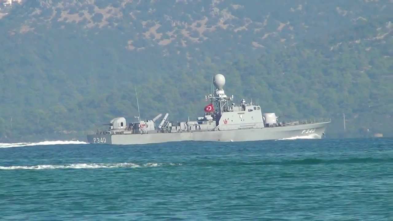 P340 Dogan Class Fast Patrol Boat at Yesilkent Turkey - YouTube