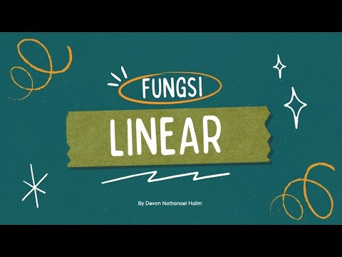 Apa itu Fungsi Linear? Penjelasan, contoh soal, dan jawaban - YouTube