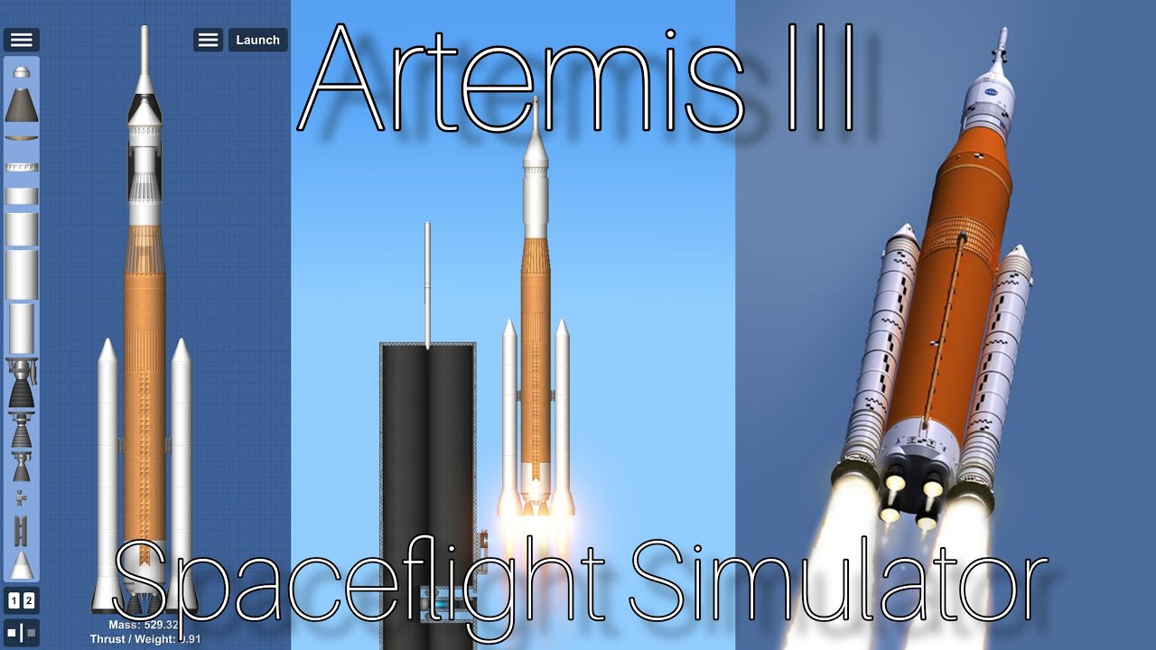Artemis III in Spaceflight Simulator 1.5.5.6. - YouTube