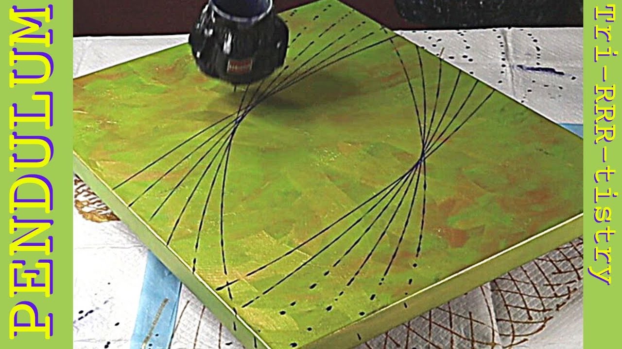 AMAZING 🤩 Pendulum Art | Green Apple - 24 K Gold - Deep Purple Pendulum ...