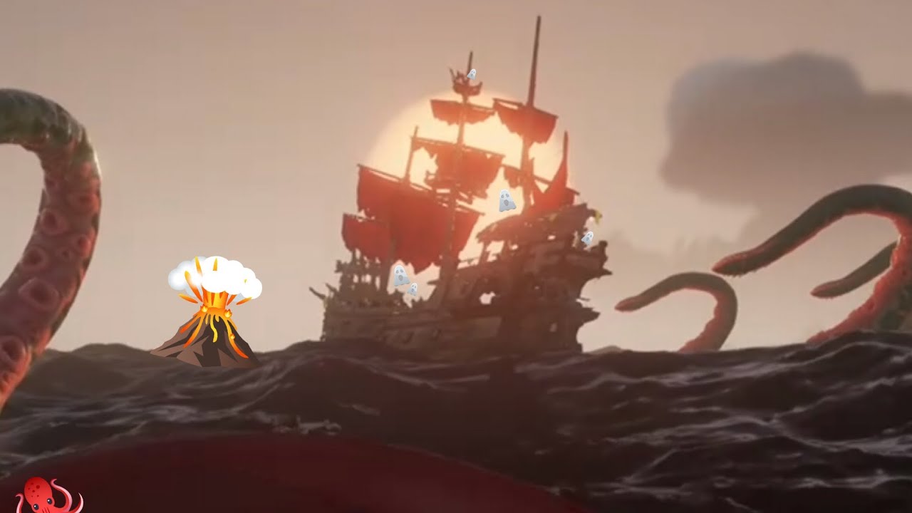 Fighting Off A Kraken, Volcano and A Ghost Ship at the Same Time - YouTube
