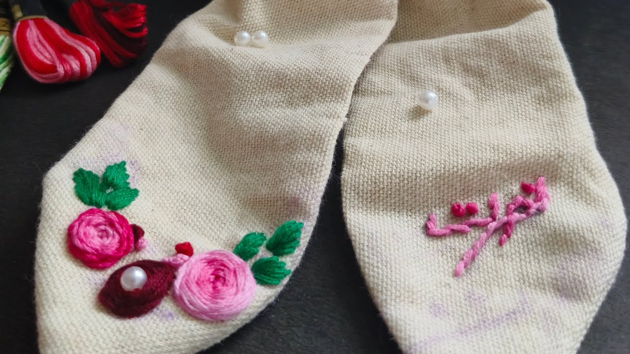 let's make embroidery Bow step by step @Embow.collection - YouTube