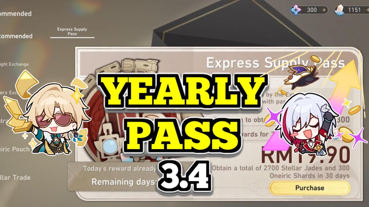 New YEARLY Pass is Coming in 3.4?! 225 PULLS!!! INSANE Value But... HSR ...