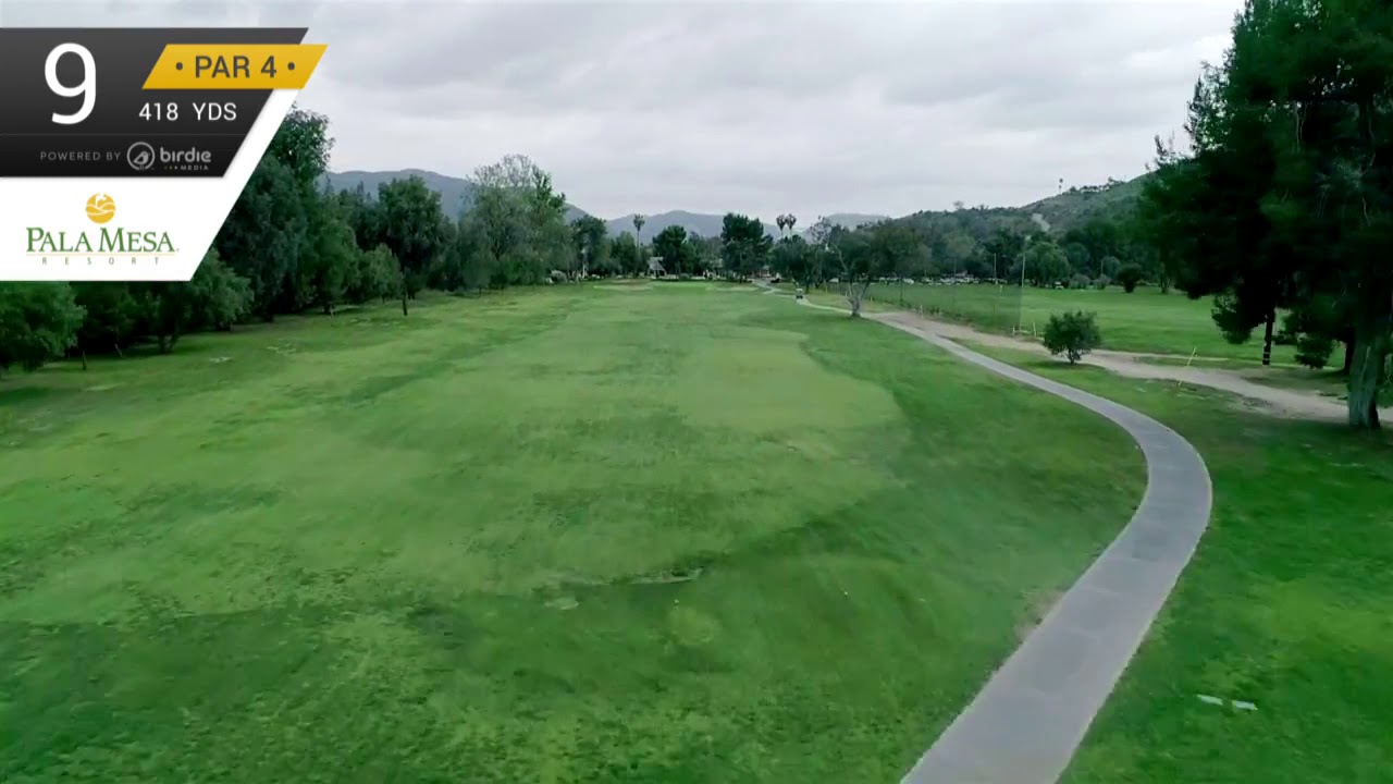 Pala Mesa Resort Golf Hole #9 - YouTube