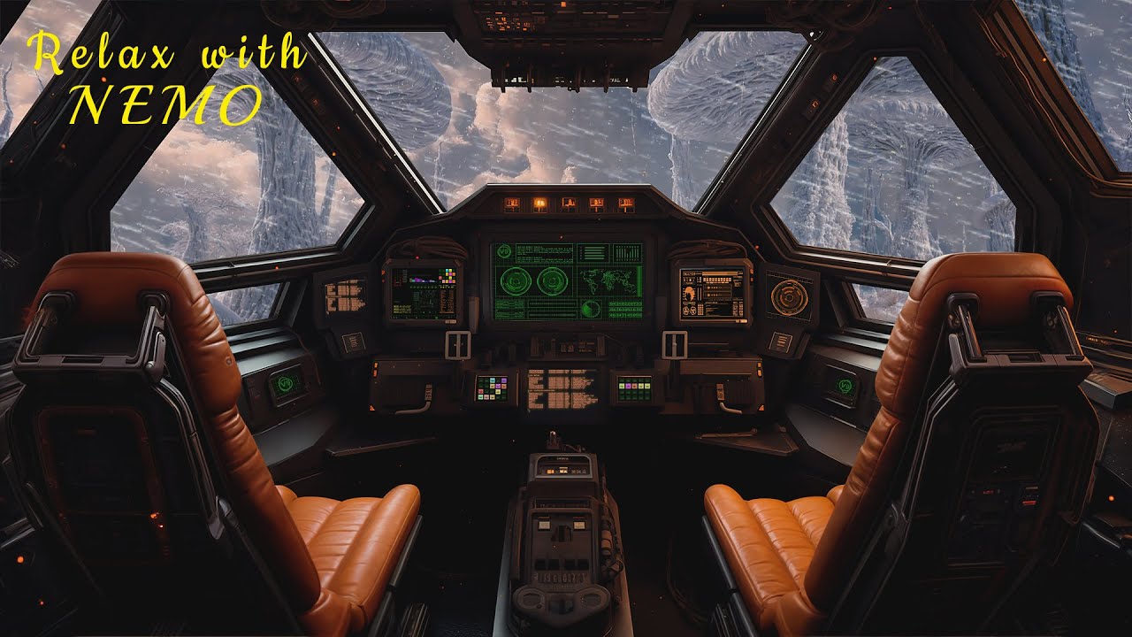 Spaceship Cockpit Ambience / Alien Planet Exploration / Winter ...