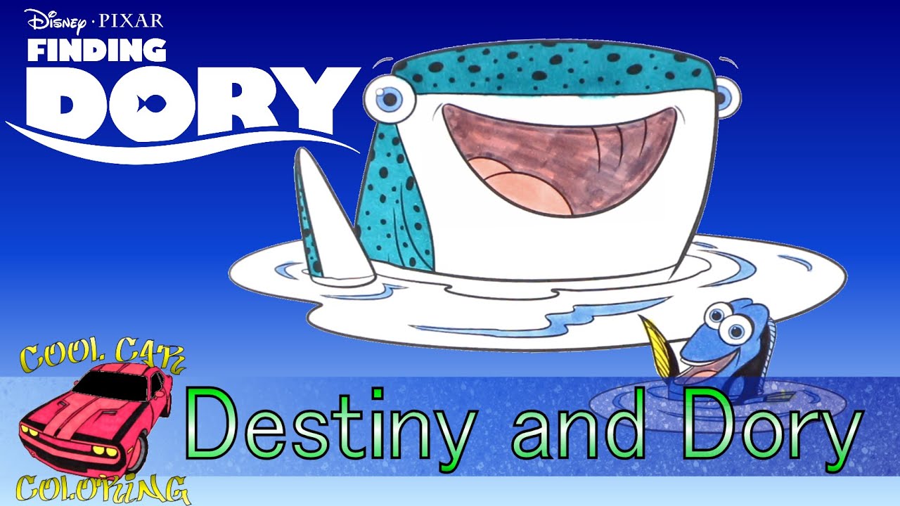 Finding Dory, " Destiny and Dory" Coloring With Alcohol Markers - YouTube
