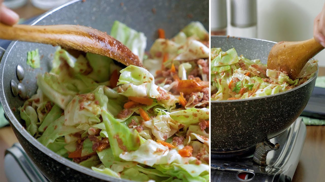 【Short Version】Easy Cabbage with Corned Beef Recipe - Ginisang Repolyo ...