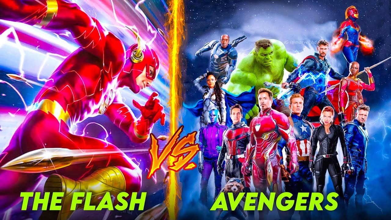 The Flash Vs Avengers / Captain America, Thor, Ironman, Hulk, Wanda ...