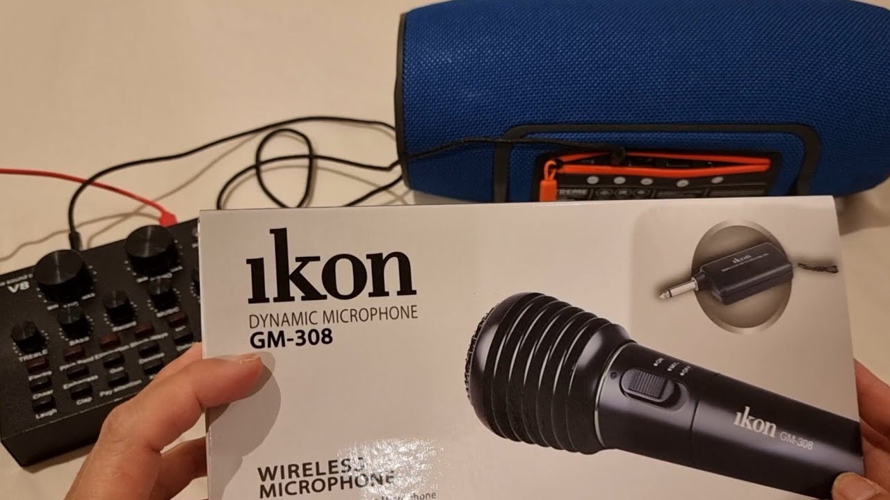 IKON DYNAMIC MICROPHONE GM-308 | UNBOXING AND REVIEW | WIRELESS ...