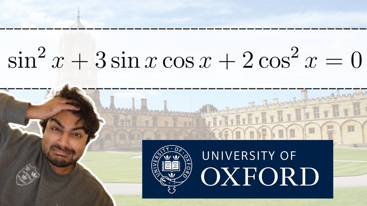 This Oxford MAT Trig Question Tricks Your Intuition - YouTube