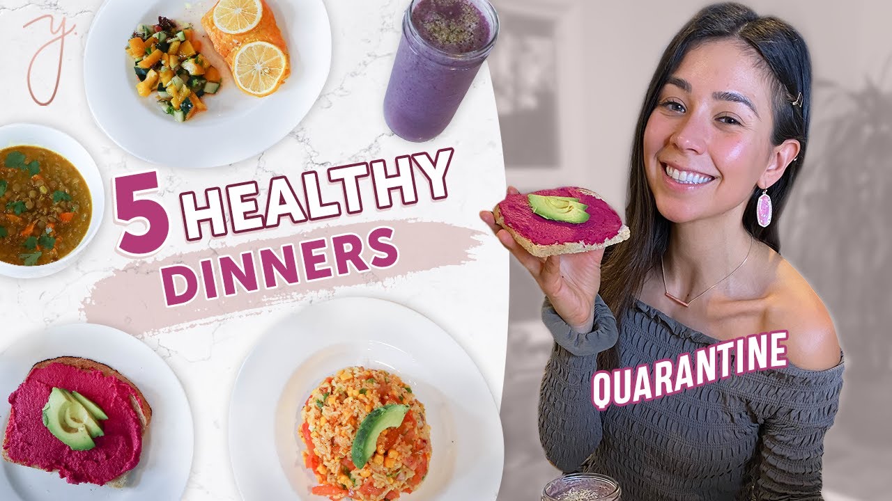 QUARANTINE COOKING: 5 Easy, Healthy and Tasty meals - YouTube