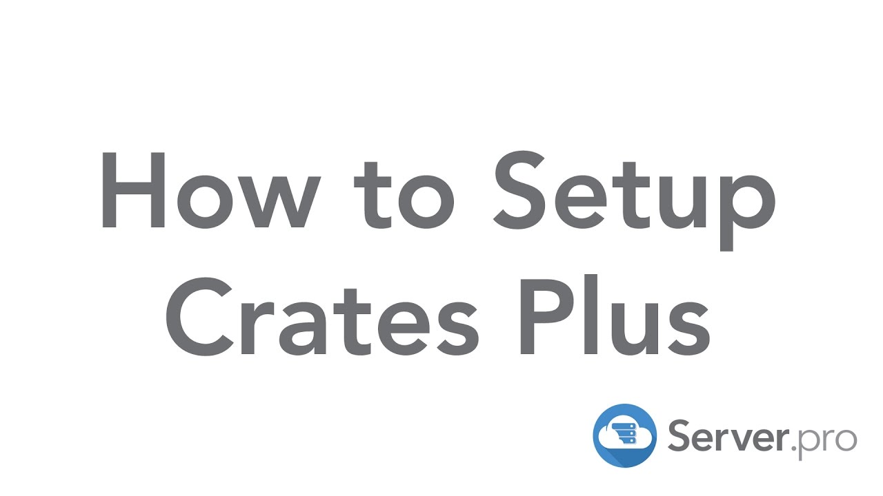 How to Setup CratesPlus on your Server - Minecraft Java - YouTube