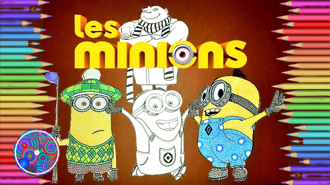 Colorier et dessiner les MINIONS Dreamworks - YouTube