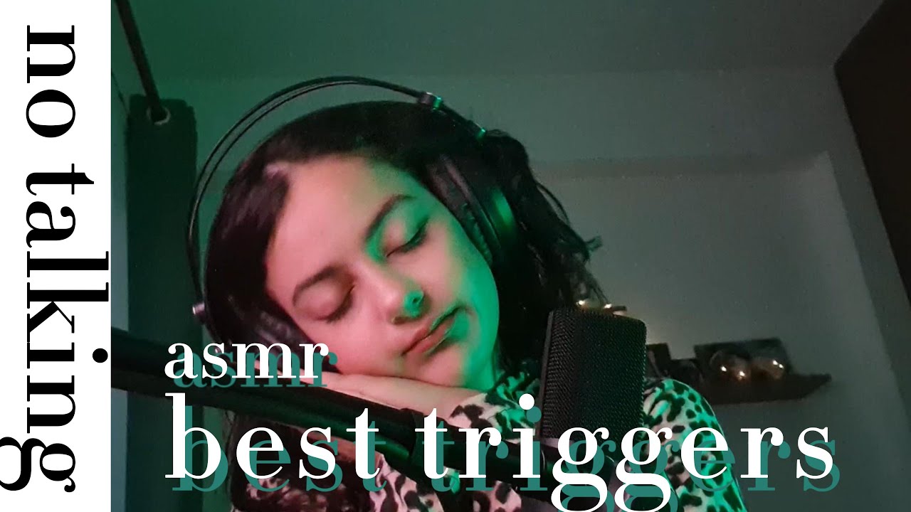 ASMR[no talking] my best triggers! background asmr for studying or ...