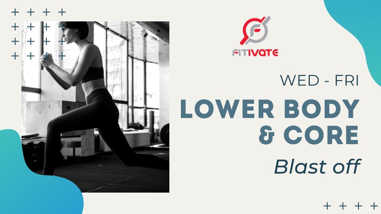 Lower Body & Core Workout (12 MINS, NO GYM) - Wed to Fri Routine - YouTube