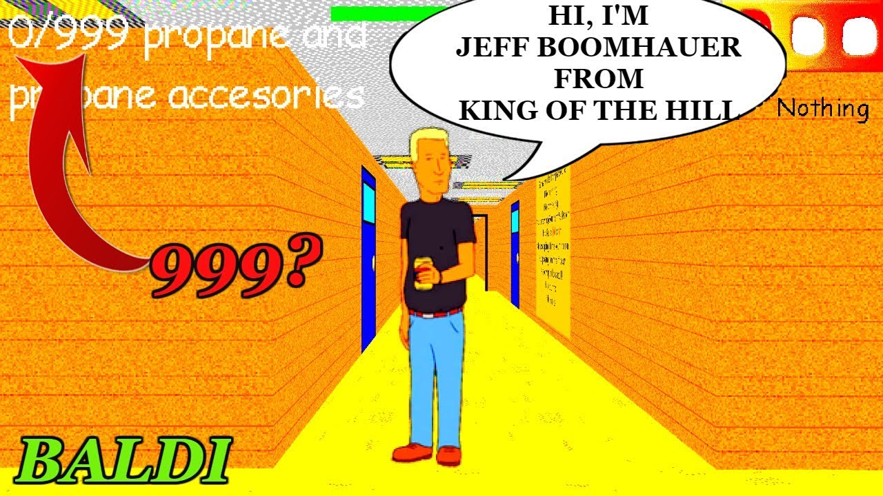 JEFF BOOMHAUER FROM KING OF THE HILL IS NOW BALDI!! | Baldi's Basics in ...