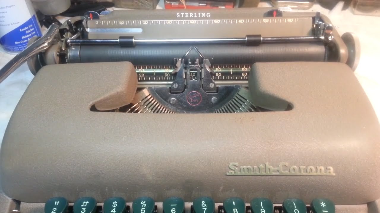 Smith Corona Portable Typewriter Space Bar Stuck Sticky Quick Fix ...