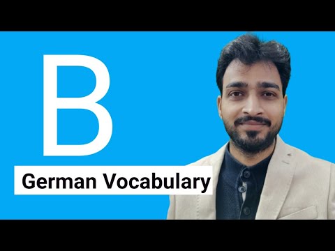 Learn German Vocabulary| Common German Words with the Alphabet B - YouTube