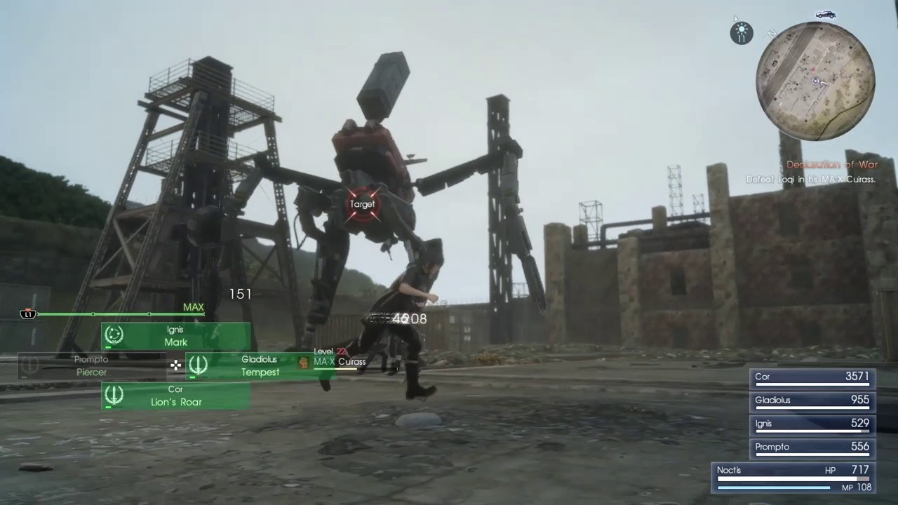 Final Fantasy XV Magitek Boss footage - YouTube