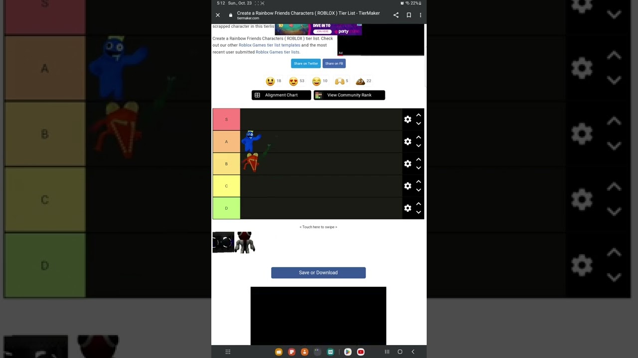Rainbow Friends Tier List YouTube rainbow-friends-tier-list-youtube