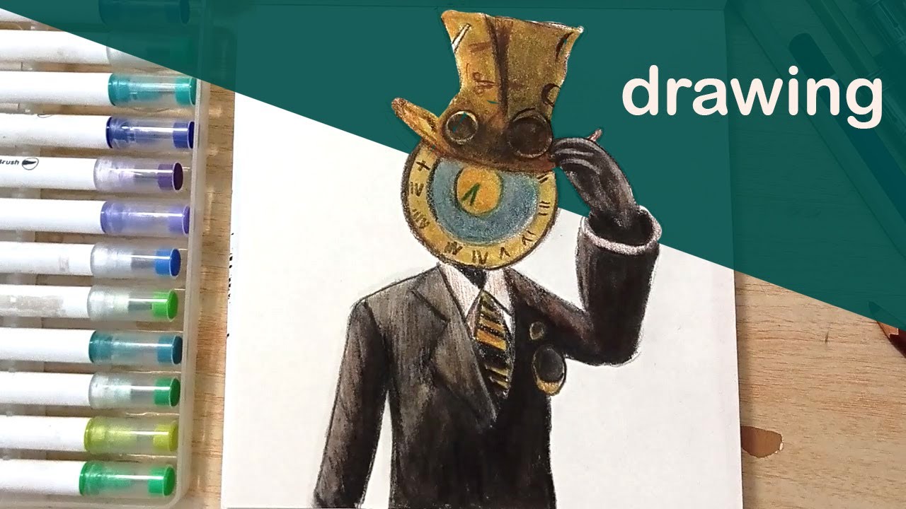 How to draw Clockman || skibidi toilet Multiverse || Step by step - YouTube