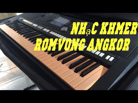 Nhạc khmer - romvong angkor - cover organ - Kim Long - YouTube