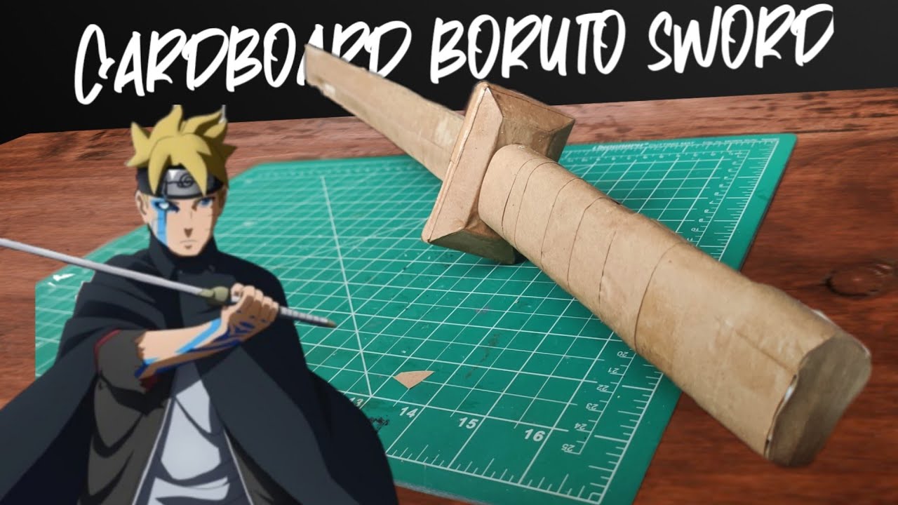 How to make boruto sword DIY /out of cardboard/ sasuke sword - YouTube