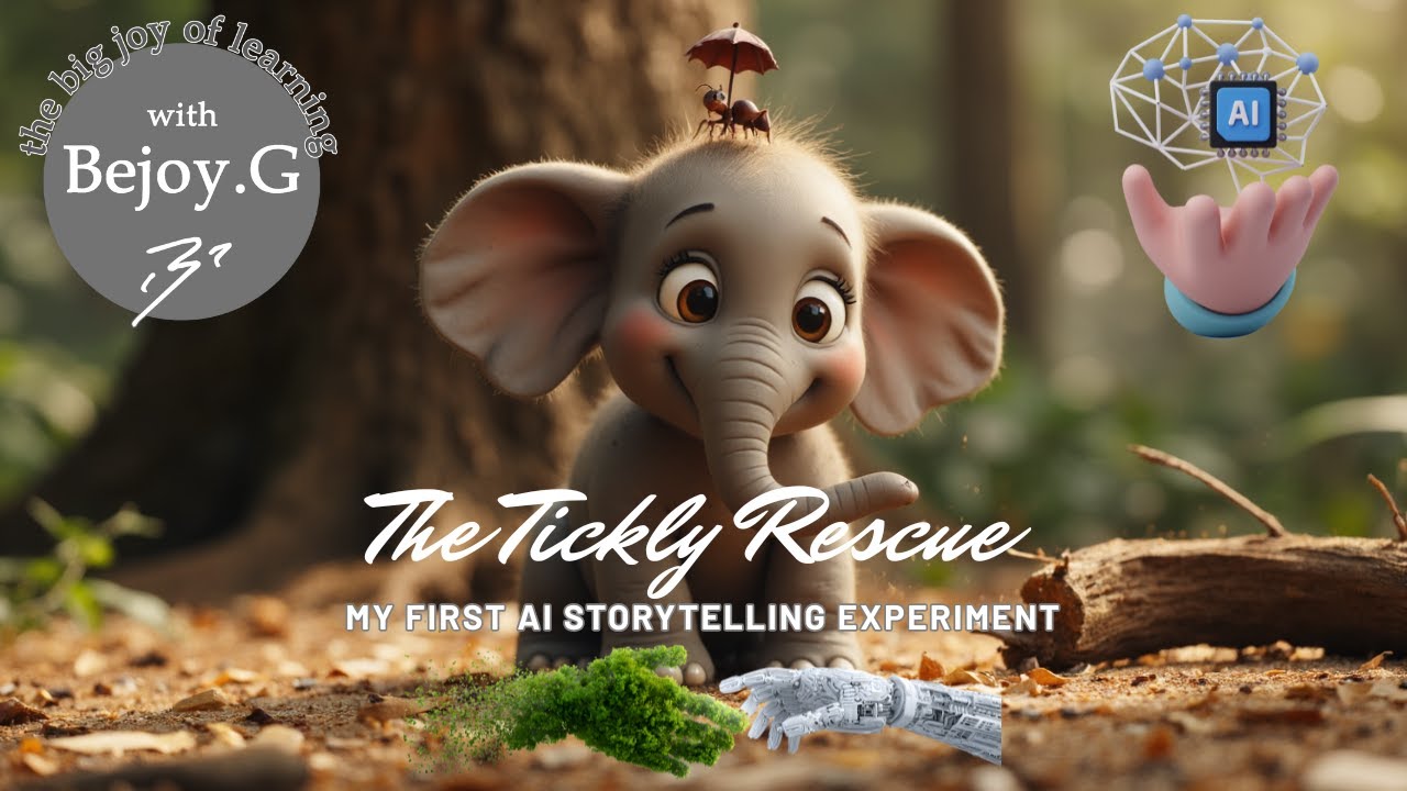 My First AI Storytelling Experiment | The Tickly Rescue 🐘🐜 | Funny ...