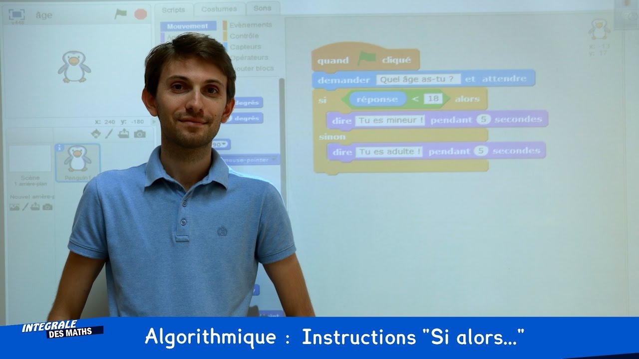 Algorithmique : Instructions Si alors... - YouTube