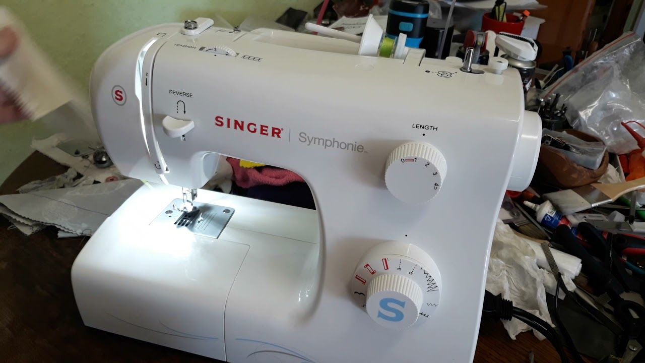 Singer Nähmaschine Modell 2250 Symphonie تجريب العمل النهائي للماكينة ...