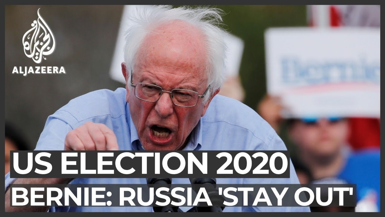 US election 2020: Bernie Sanders warns Russia to 'stay out' - YouTube