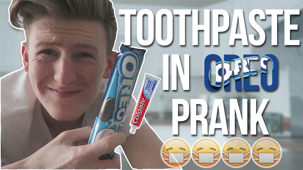TOOTHPASTE IN OREO PRANK ON MY SISTER!! - YouTube