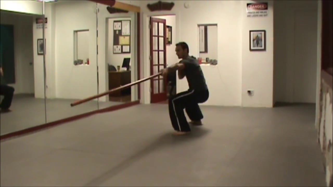 Wing Chun Pole Form: Luk Dim Boon Kwan - YouTube
