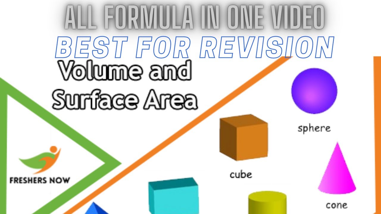SURFACE AREA AND VOLUME ALL FORMULAE IN ONE VIDEO | BEST VIDEO FOR ...
