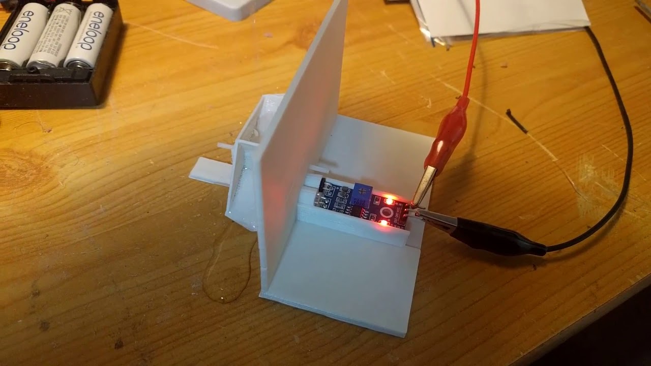 Using a cheap infrared sensor in a rain gauge - YouTube