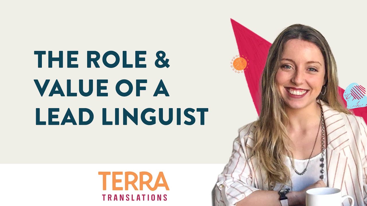 The Role and Value of a Lead Linguist - YouTube