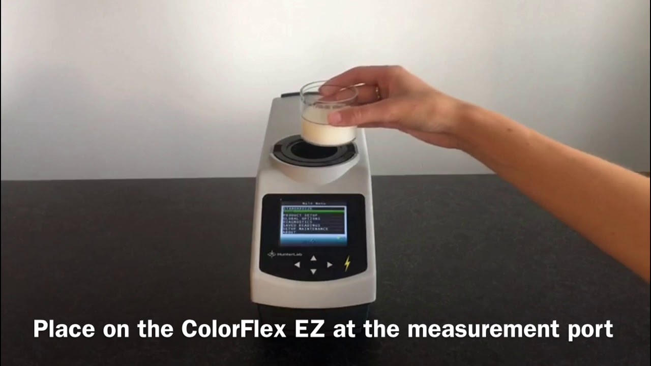 Measuring the colour of Dairy Products using the ColorFlex EZ - YouTube