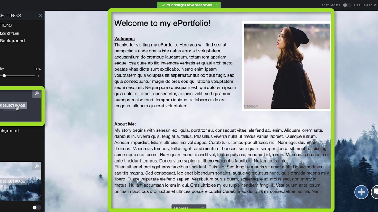 SLCC New Digication: Backgrounds & Fonts - YouTube