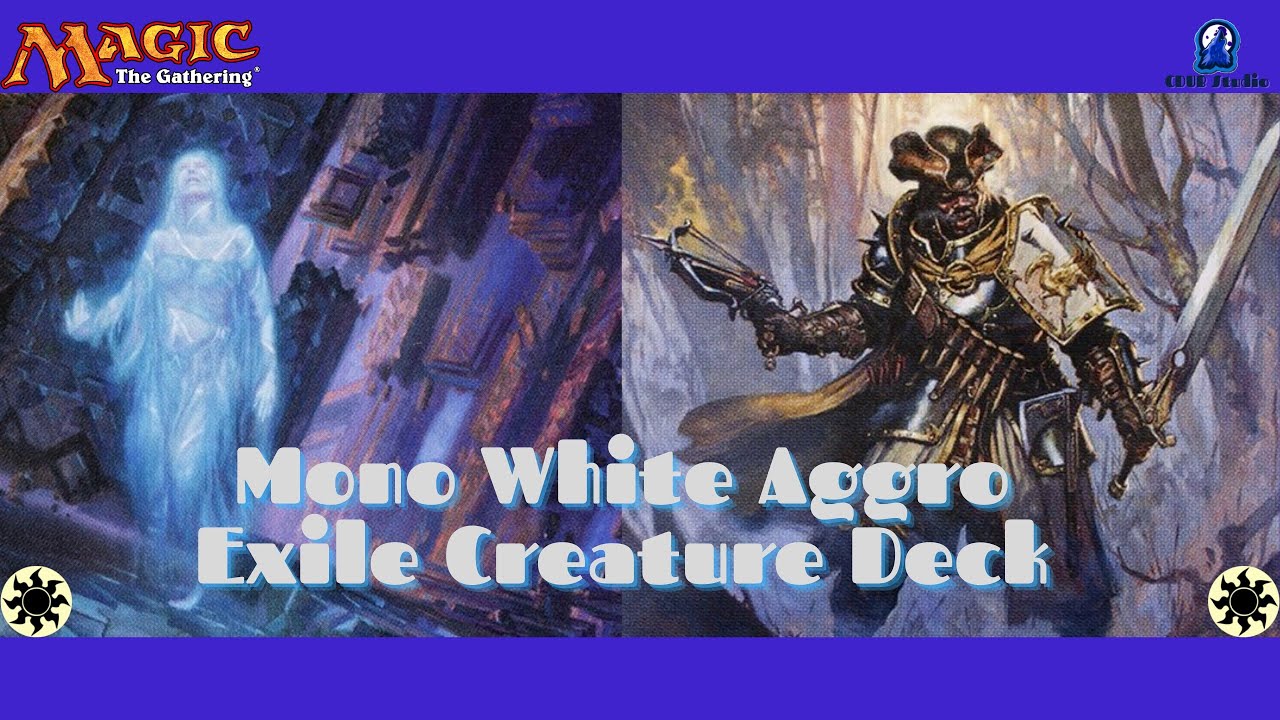 MTG Arena | ☀️Mono White Aggro Exile Creature Deck | Ranked | Standard ...