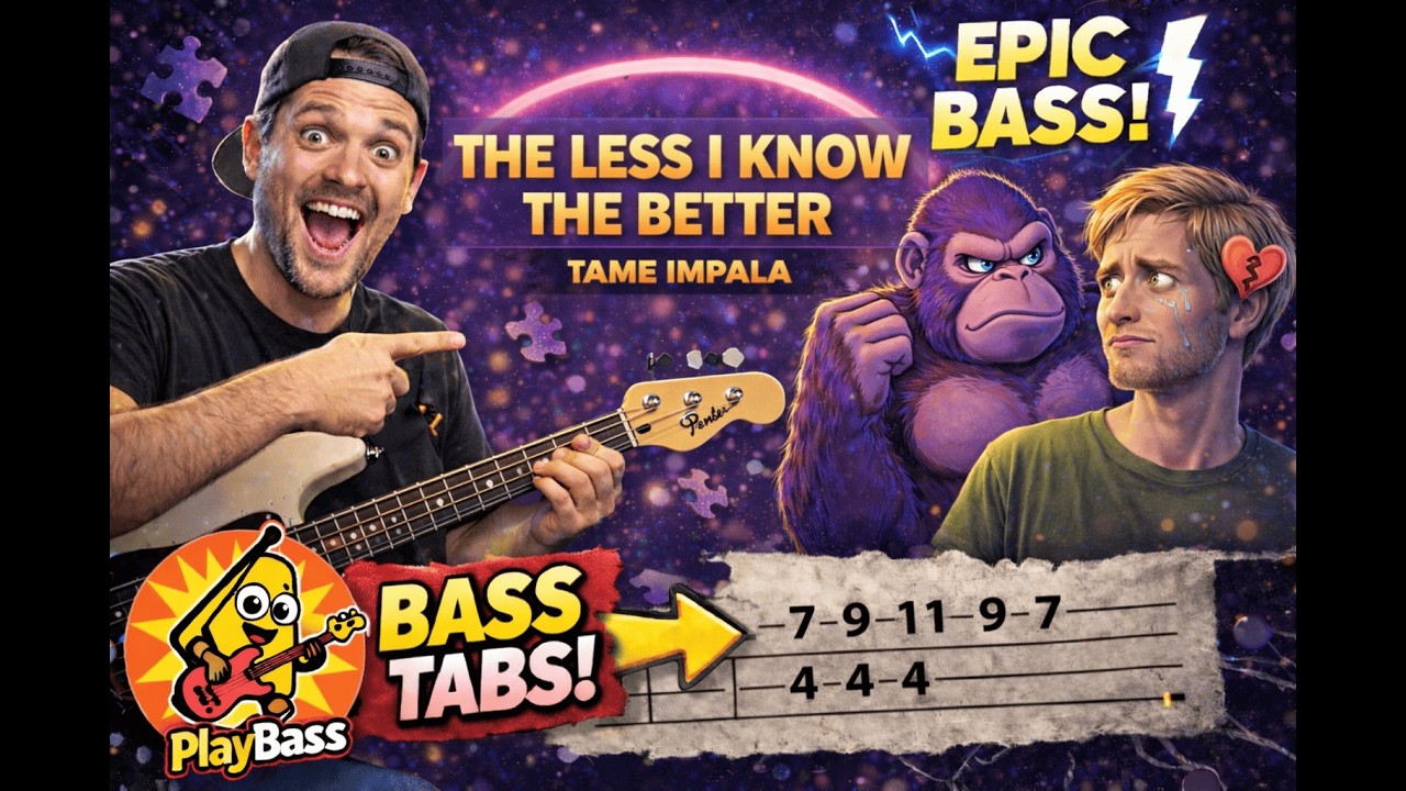 The Less I Know The Better – Tame Impala (Bass Cover + Tab) - YouTube