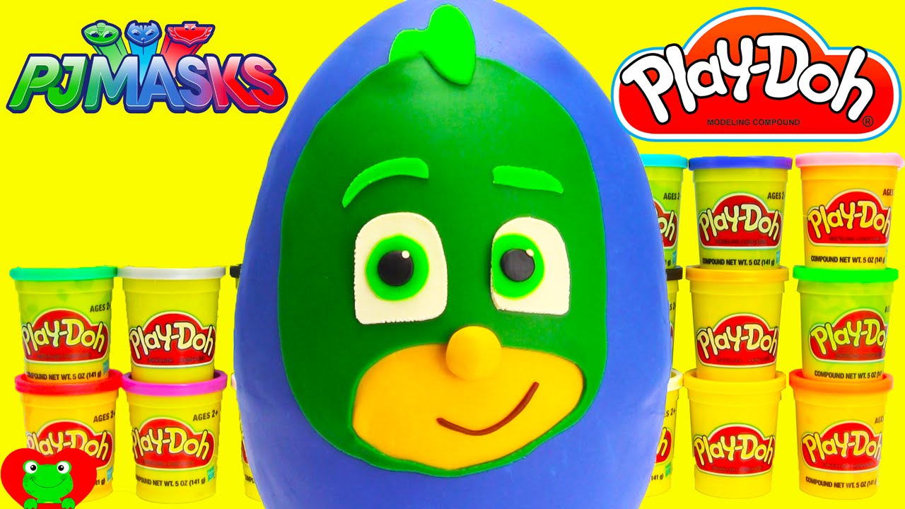 PJ Masks Gekko Play Doh Surprise Egg with Shopkins Season 5 - YouTube