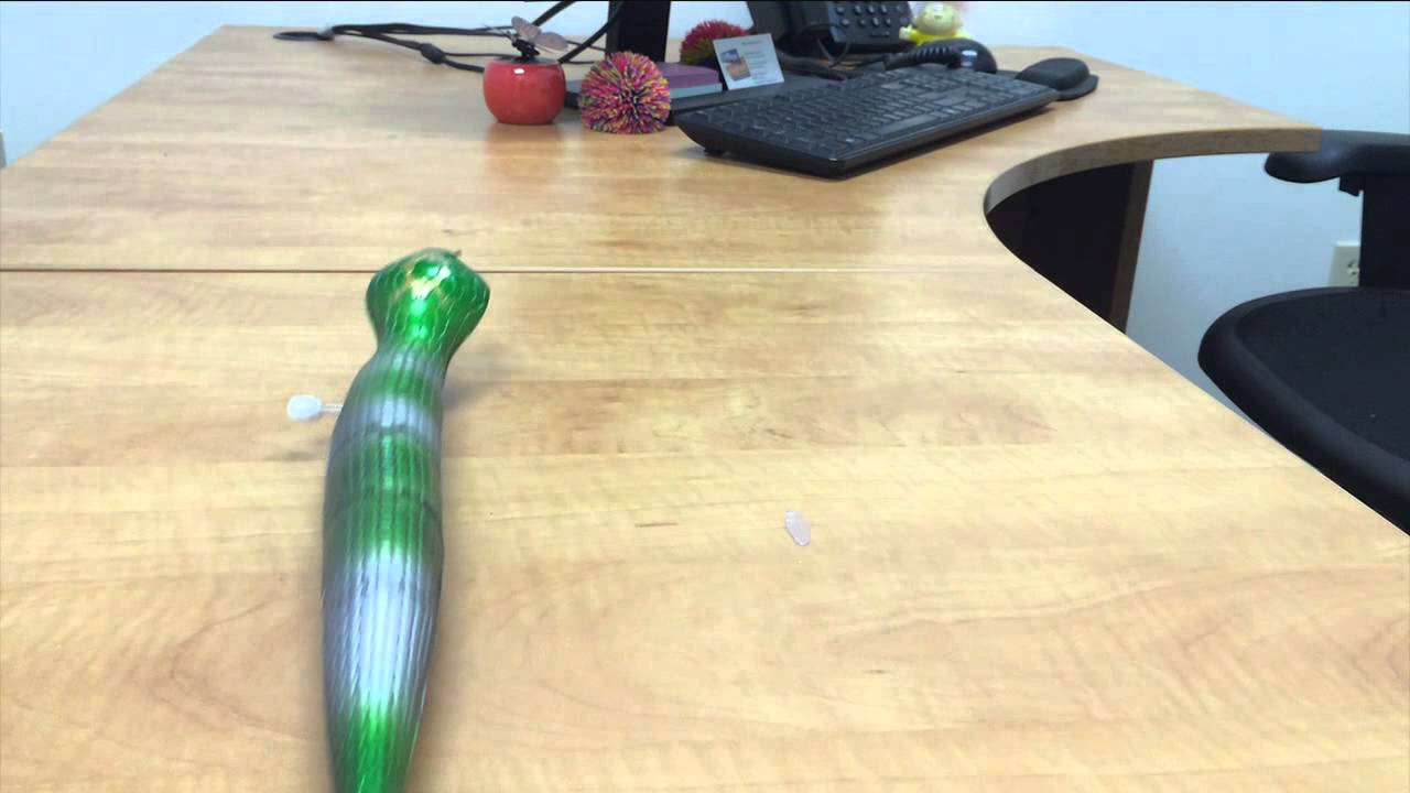 Wind Up 14 inch Slithering Snake - YouTube