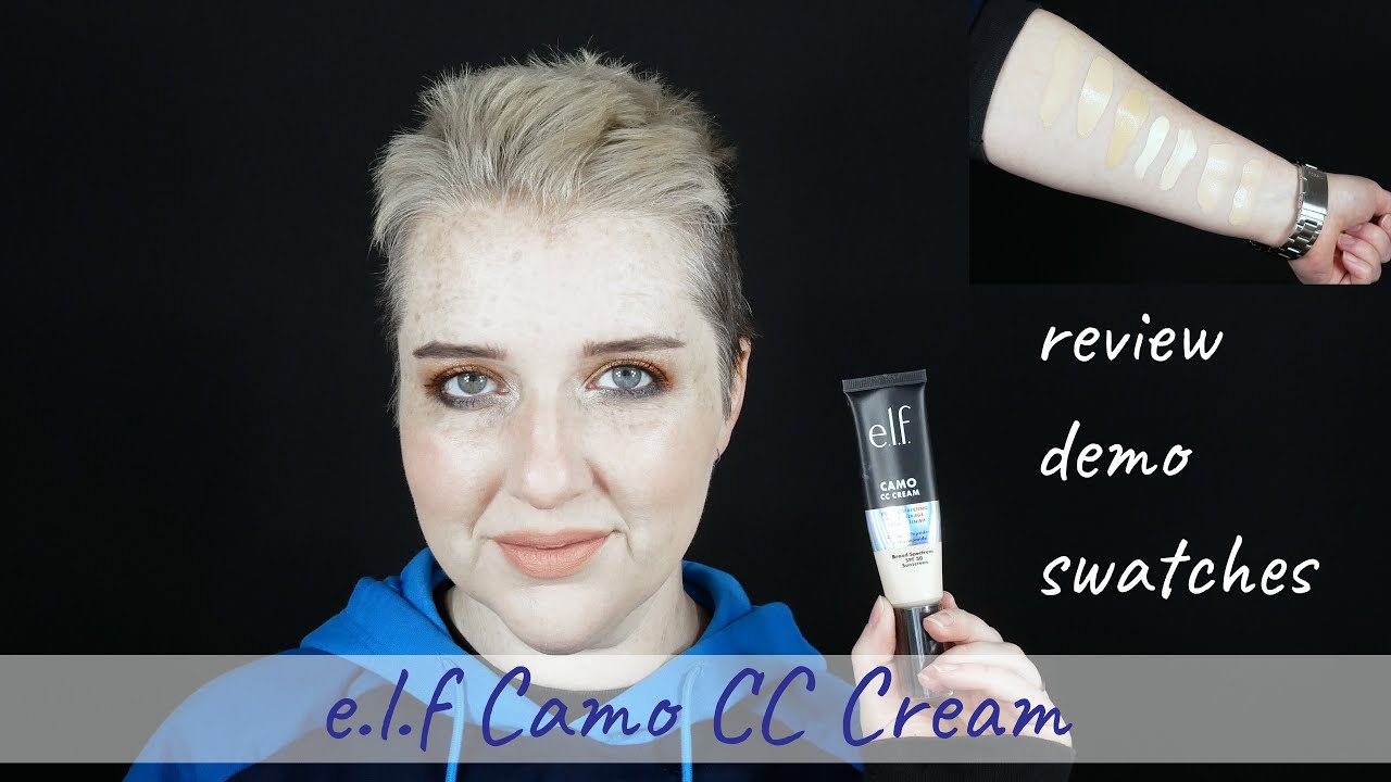 elf Camo CC Cream in Fair 120N | demo, review, swatches | pale & over40 ...