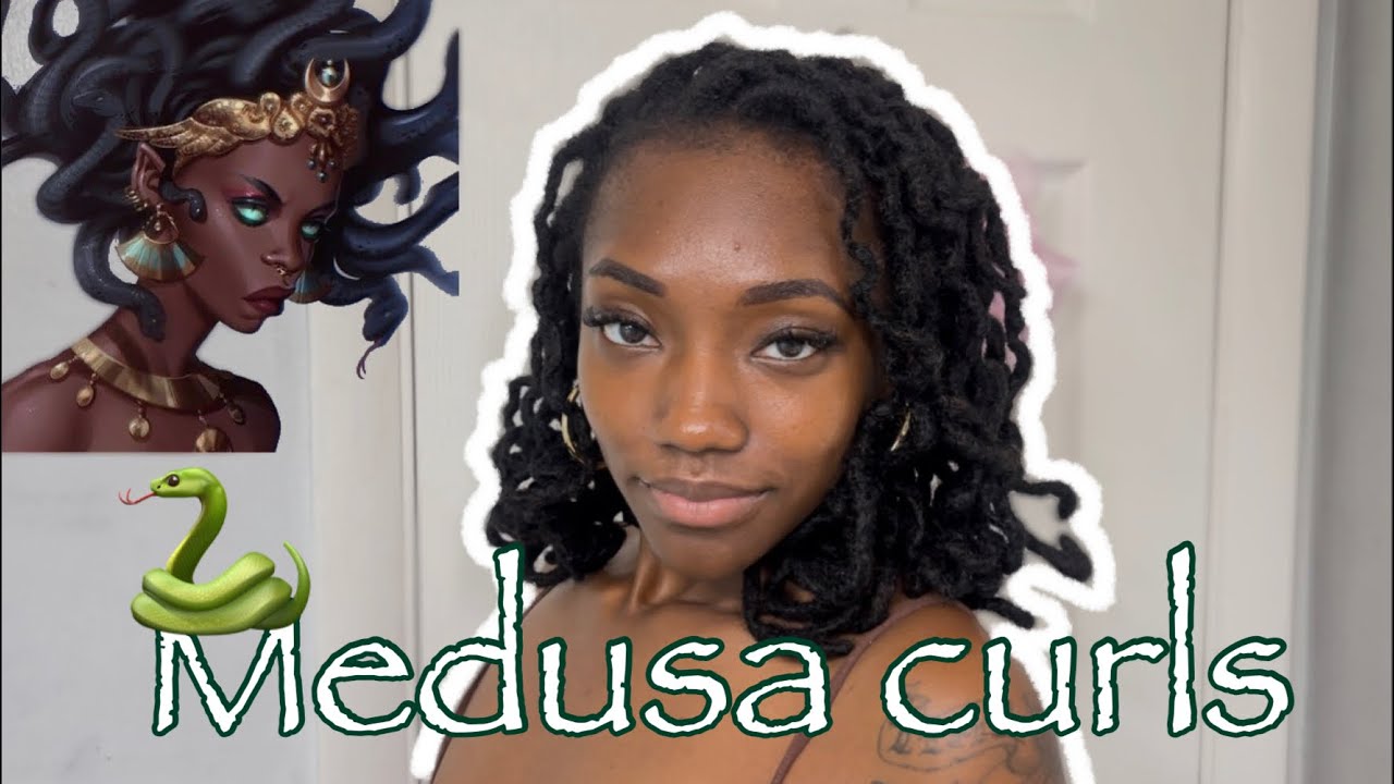 How to achieve “MEDUSA CURLS” on Locs - YouTube