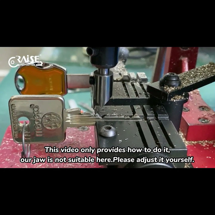 How to Duplicate Medeco Keys with RAISE Milling Cutter? - YouTube