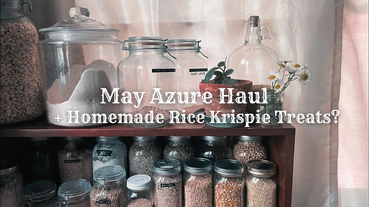 Azure Haul + Homemade Rice Krispie Treats? - YouTube