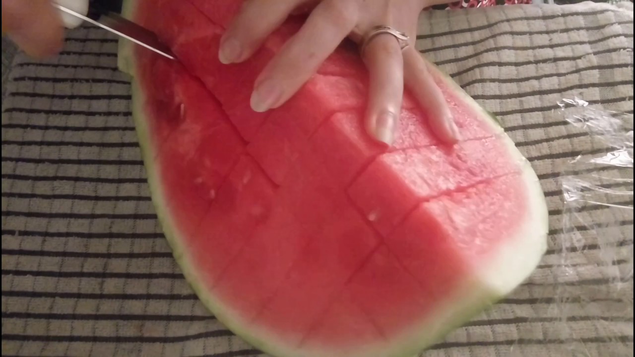 ASMR How To Cut Watermelon (Eating, Knives, Binaural) ☀365 Days of ASMR☀ - YouTube