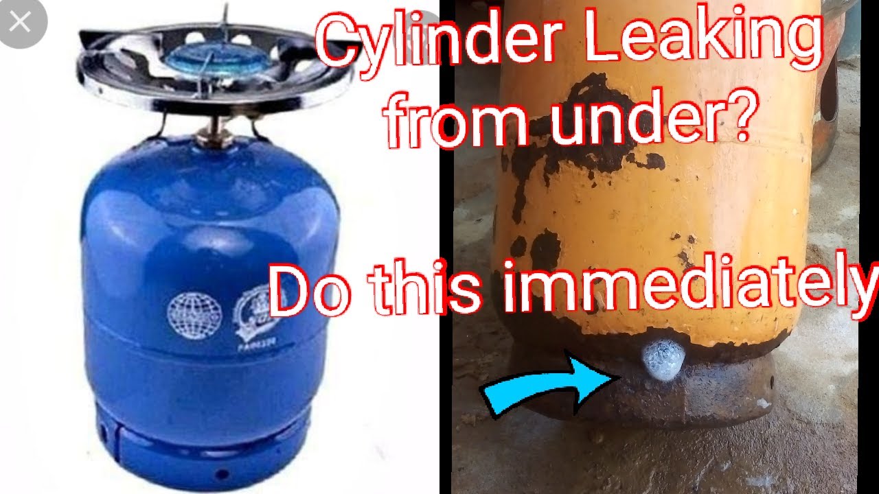 Gas Cylinder leaking from it's body/under? Scream no more - YouTube