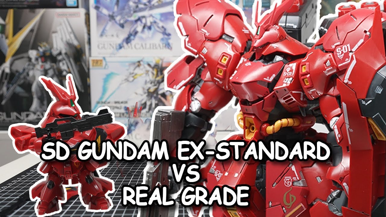 REVIEW | SD Gundam EX-Standard Sazabi VS RG Sazabi | BANDAI | BANDAI ...